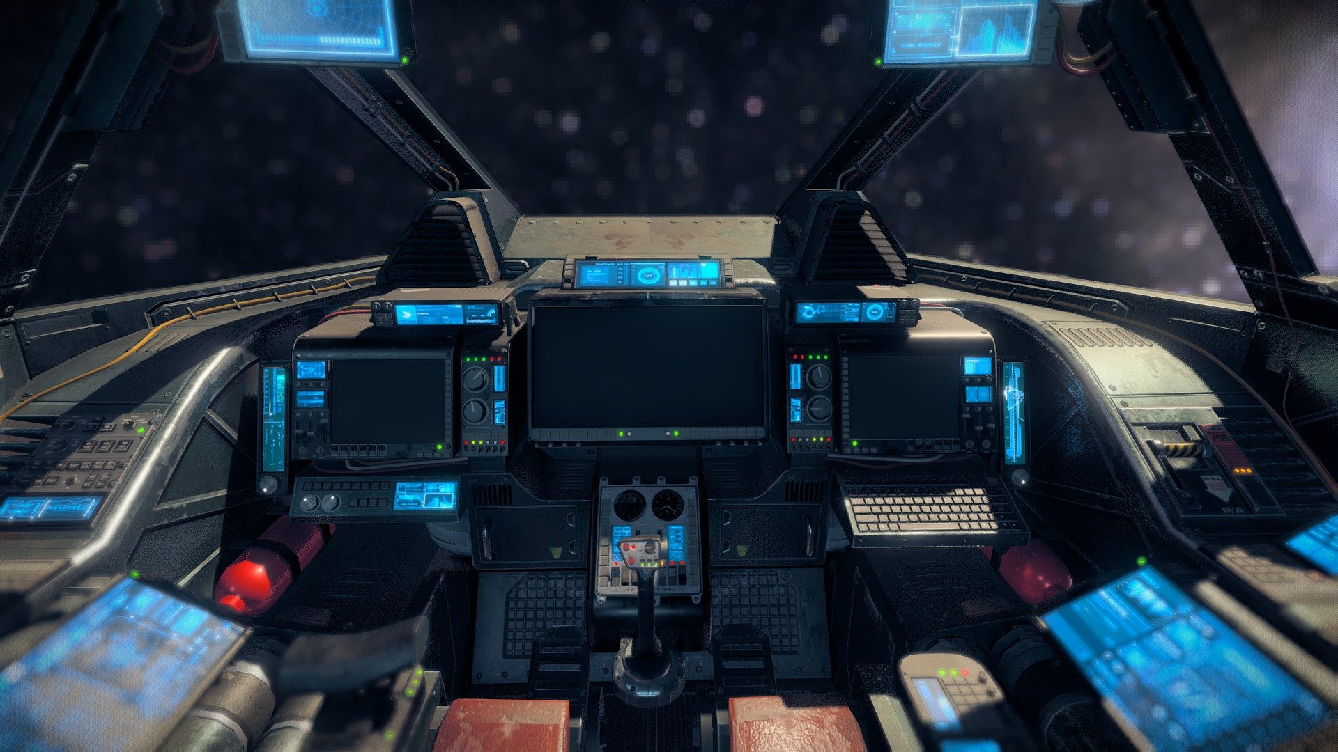 Sci fi Cockpit 1 Heavy Fighter - deep3dsea