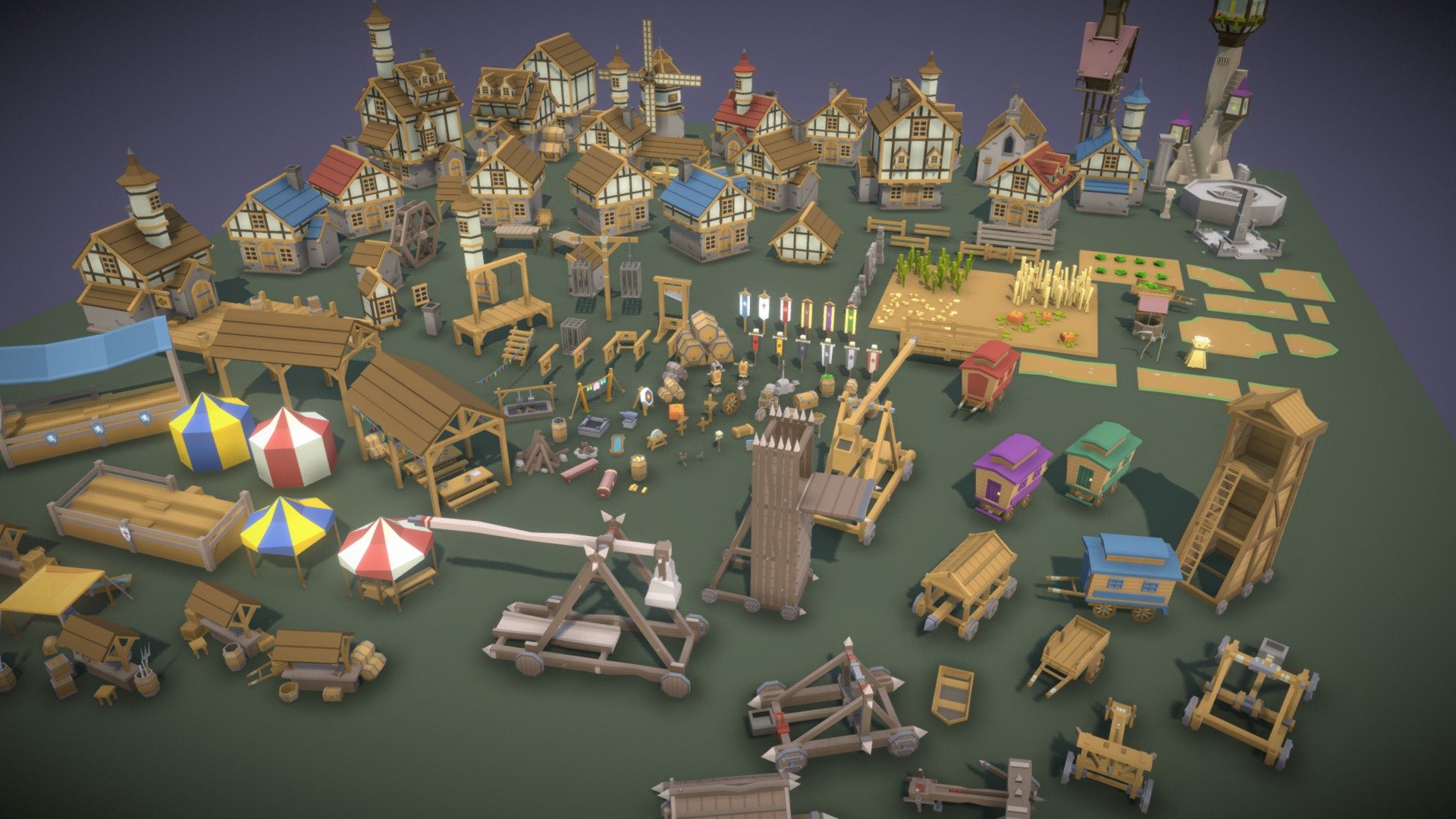 Simple Fantasy Village - deep3dsea
