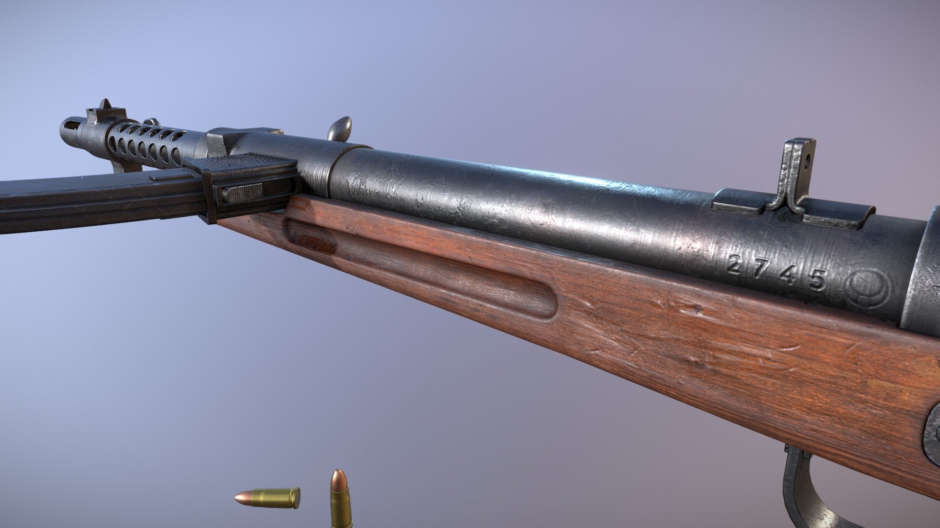 Type 100 Submachine Gun - deep3dsea