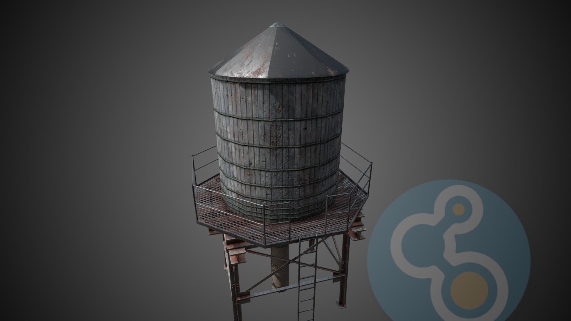 Download Water Tower 3D Model | deep3dsea