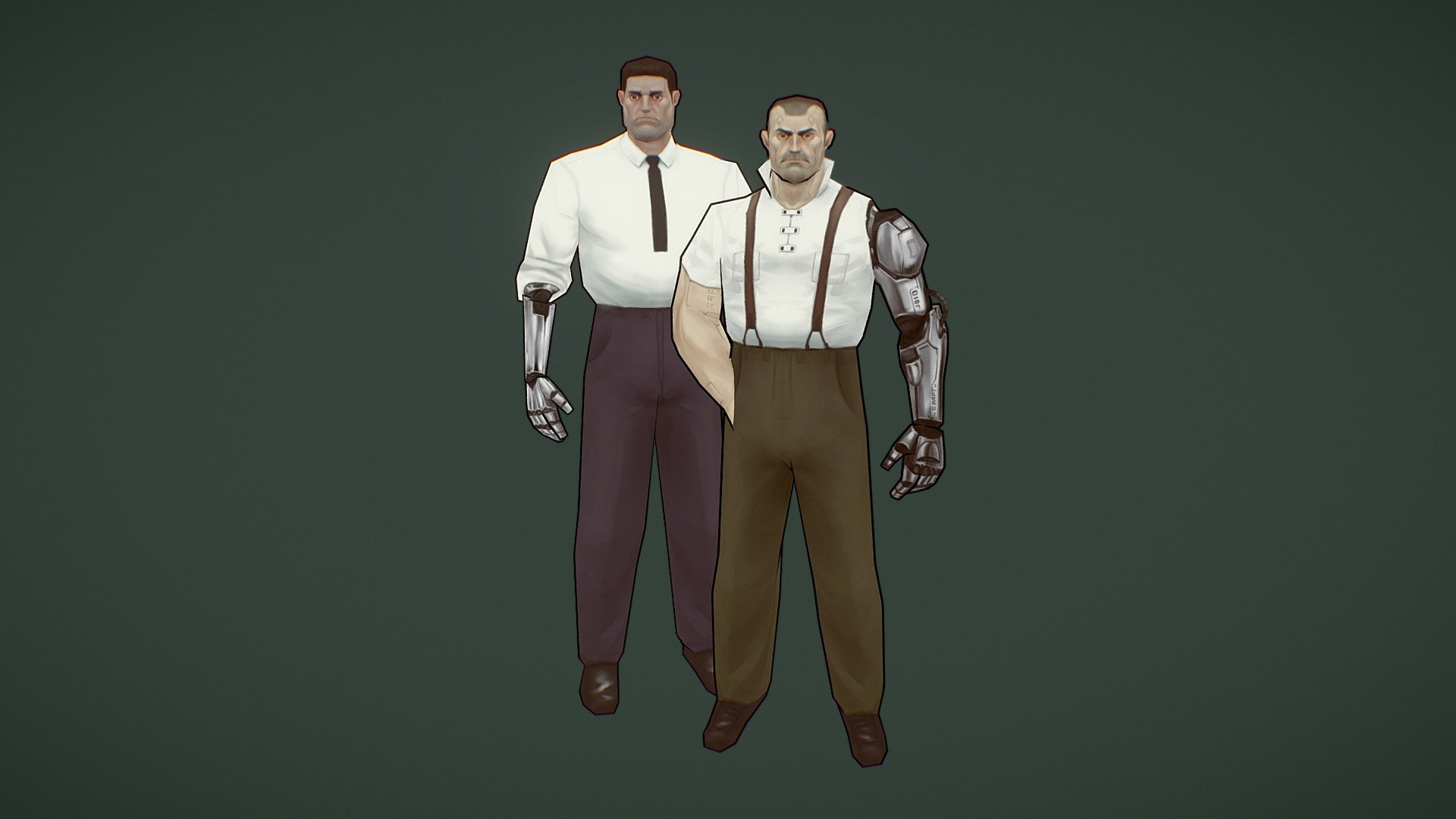 Download Low poly Sci-Fi dudes 3D Model | deep3dsea