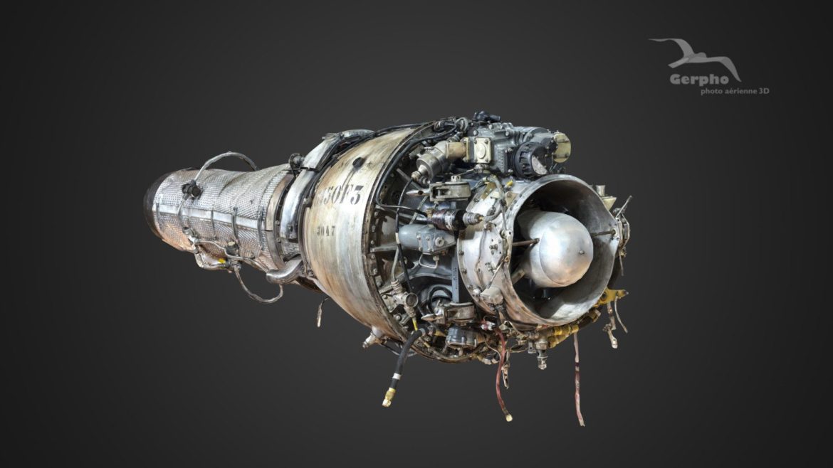 Marbore jet engine (3D photo) - deep3dsea
