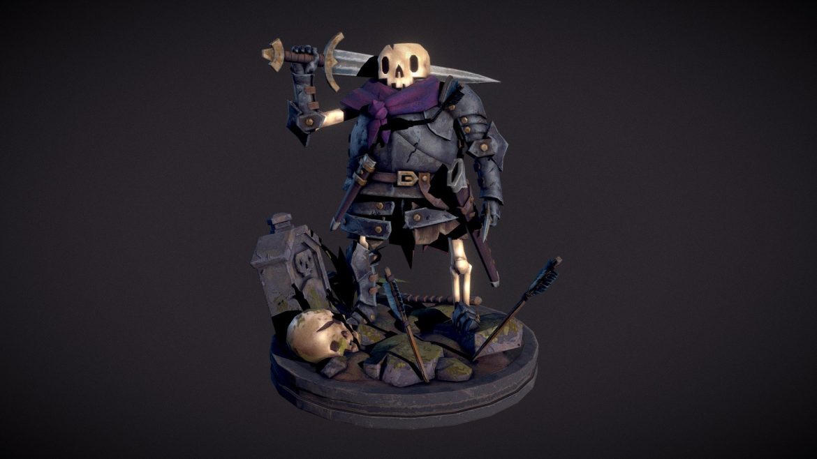 Skeleton warrior - deep3dsea