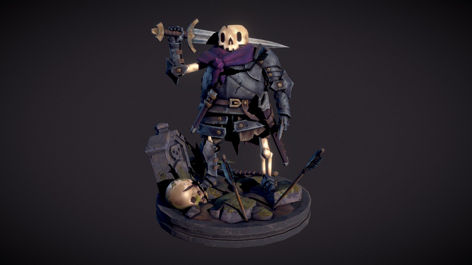 Skeleton warrior - deep3dsea