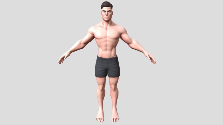 Base mesh Character Game-ready Character design - deep3dsea