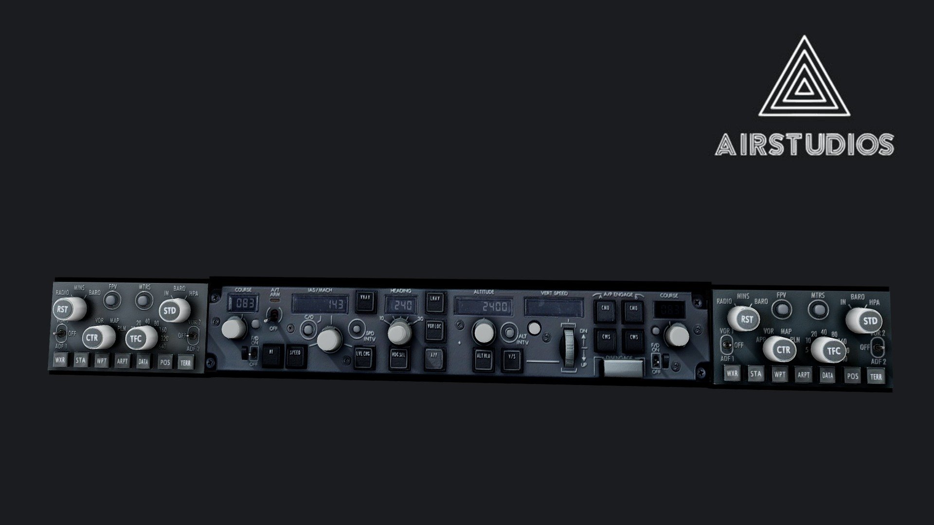 Boeing 737 Cockpit Part (Autopilot) - deep3dsea