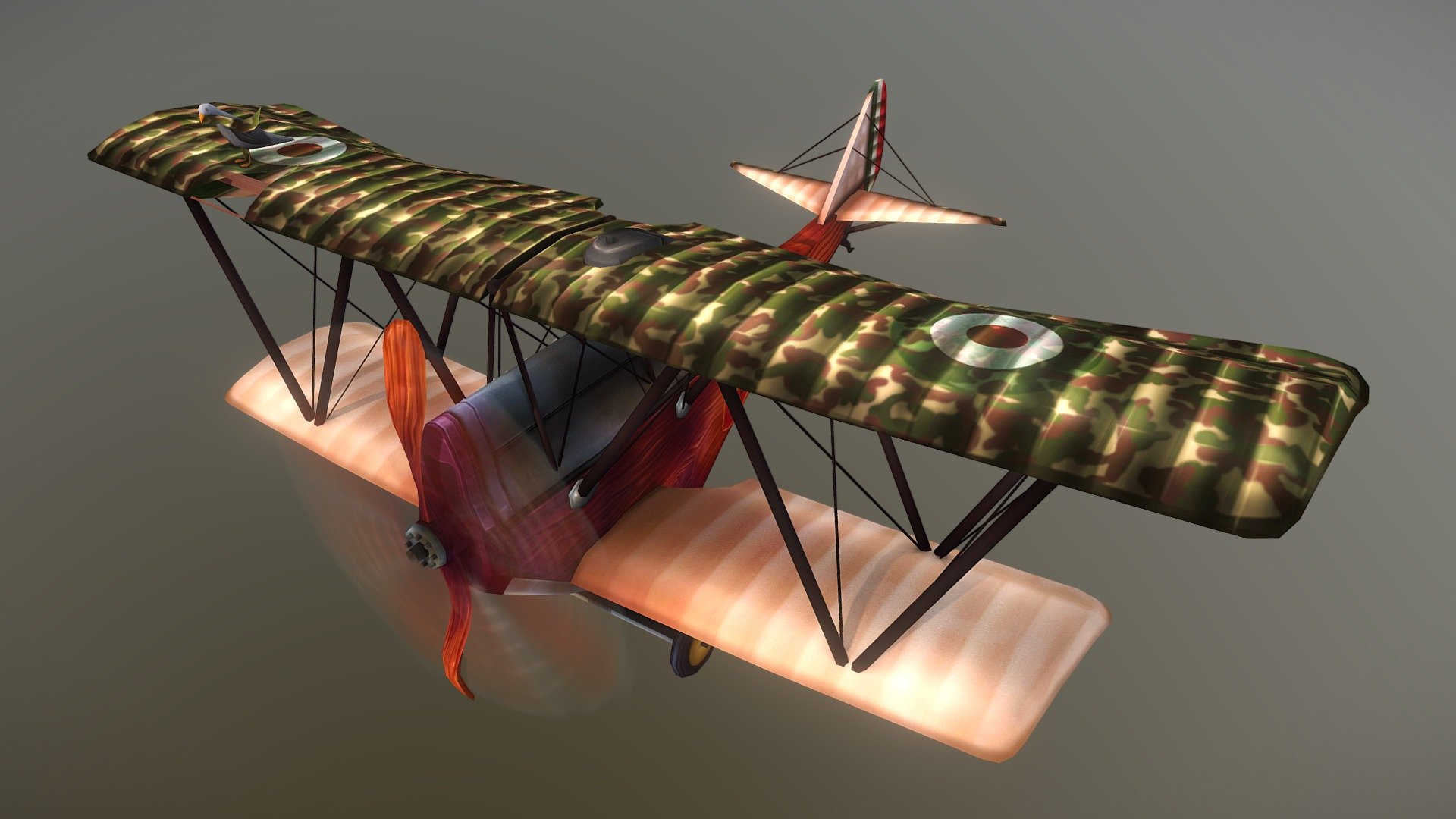 Handpainted WW1 Aircraft - Ansaldo SVA 5 - deep3dsea