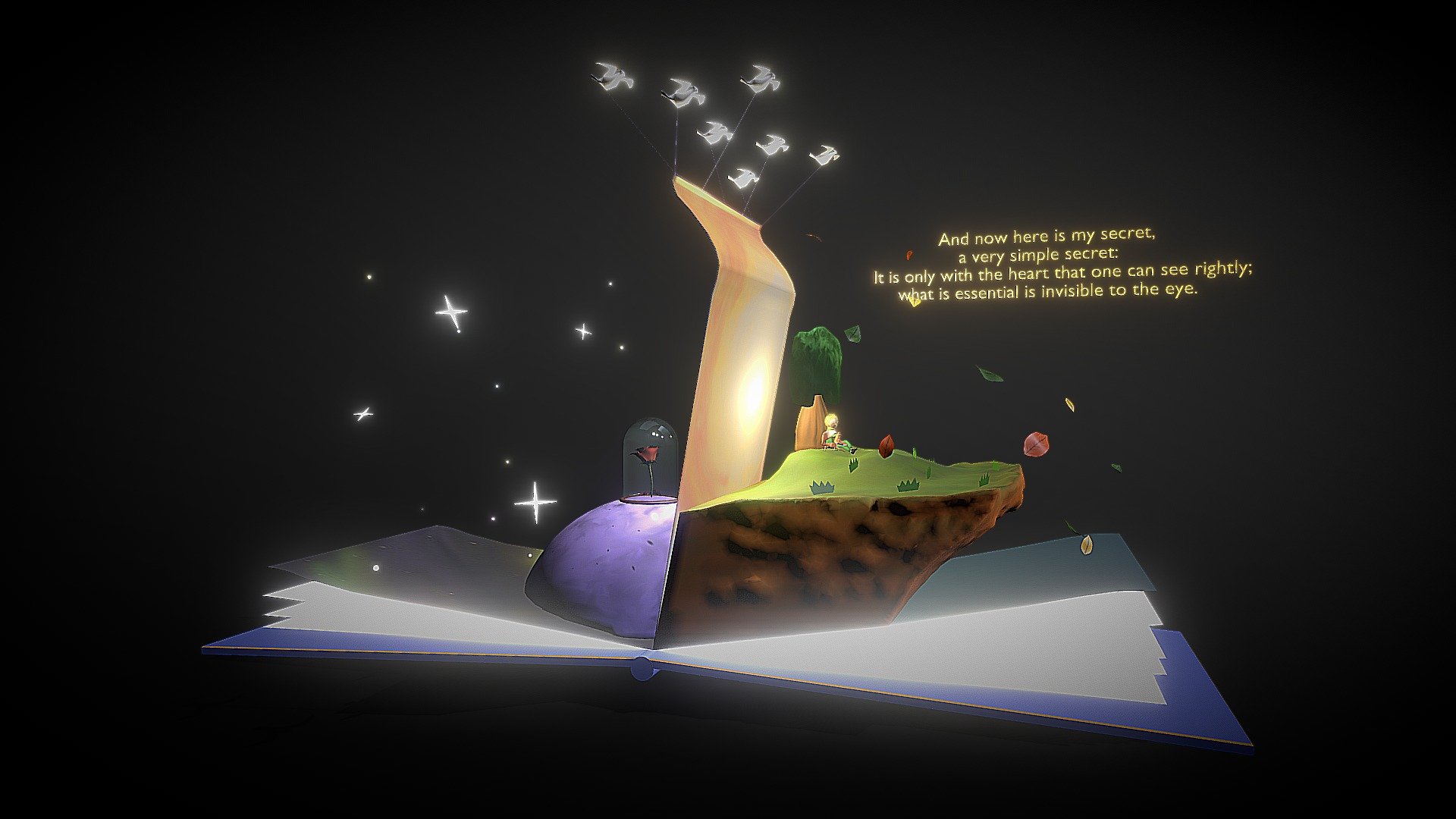 Little Prince Pop Up Story Book - deep3dsea