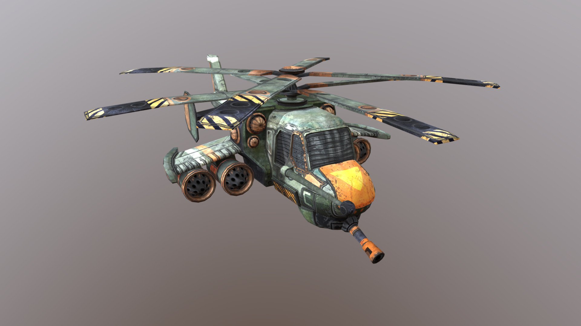 Low Poly Helicopter Chopper Pack - deep3dsea