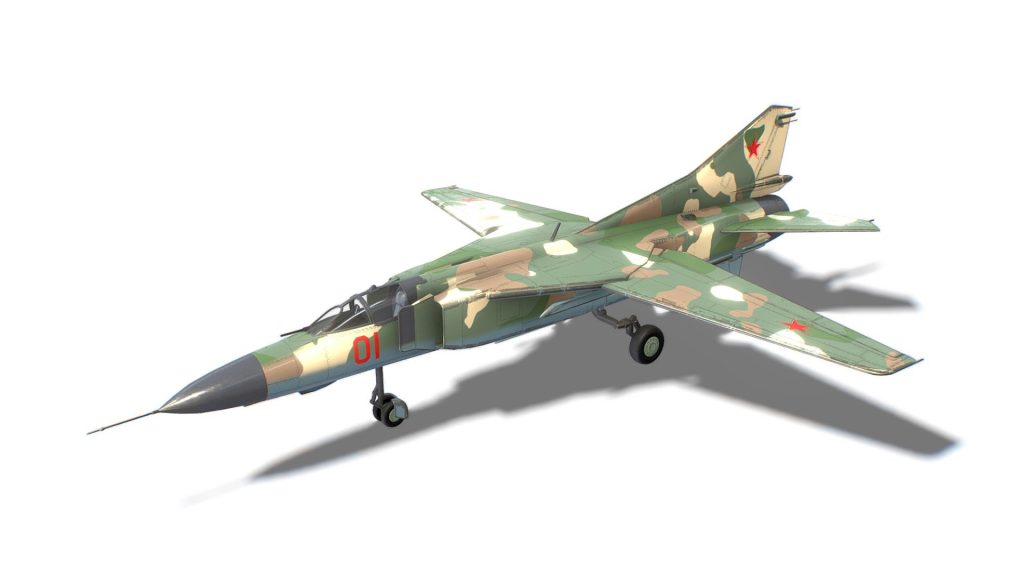 MIG-23 Flogger Jet Fighter Aircraft - deep3dsea
