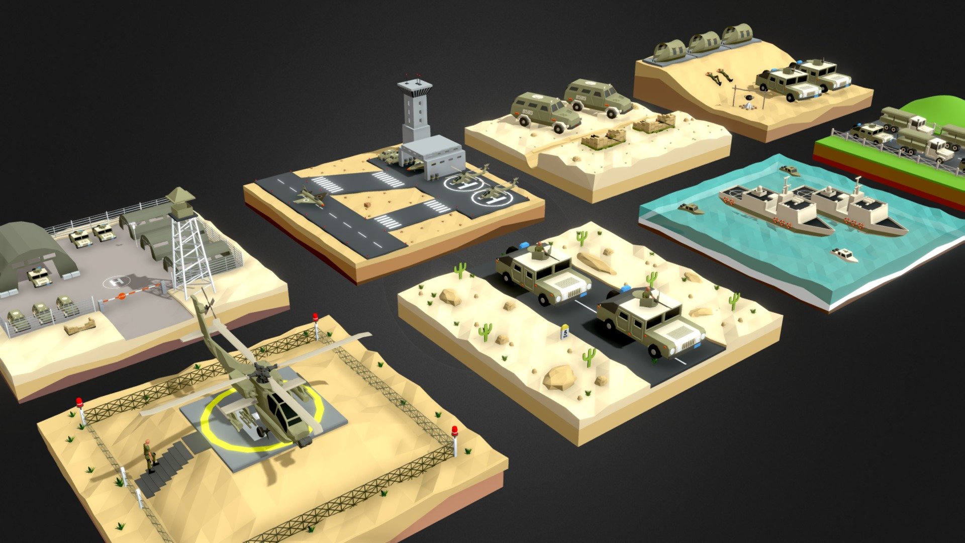 Polygon Military Pack - deep3dsea