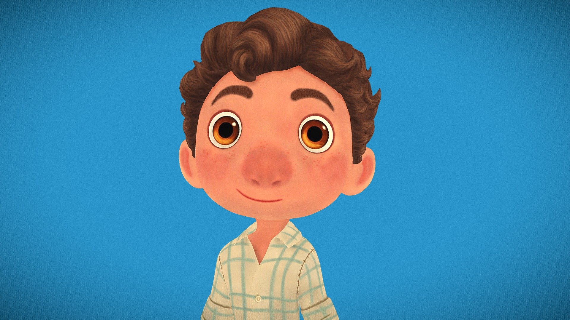 Sea monster boy Luca - Fan art - deep3dsea