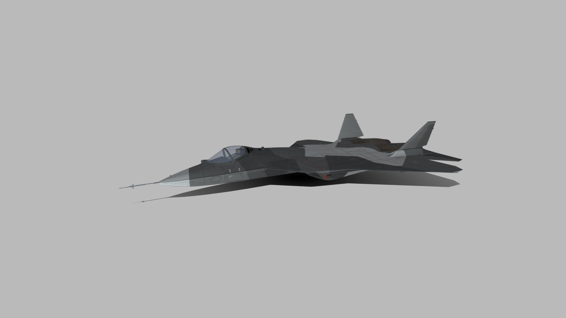 Sukhoi Su-57 Low-poly - deep3dsea