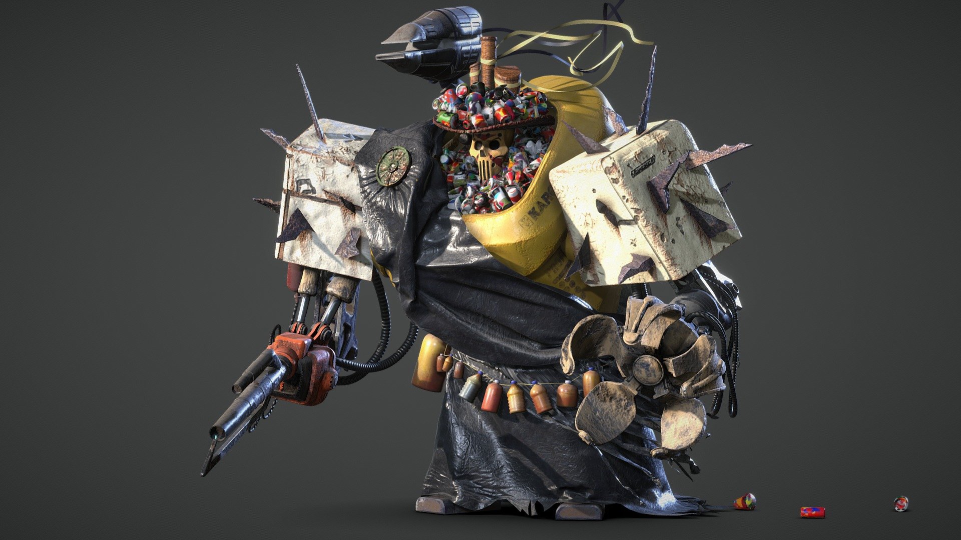 Trash Golem #trashchallenge - deep3dsea