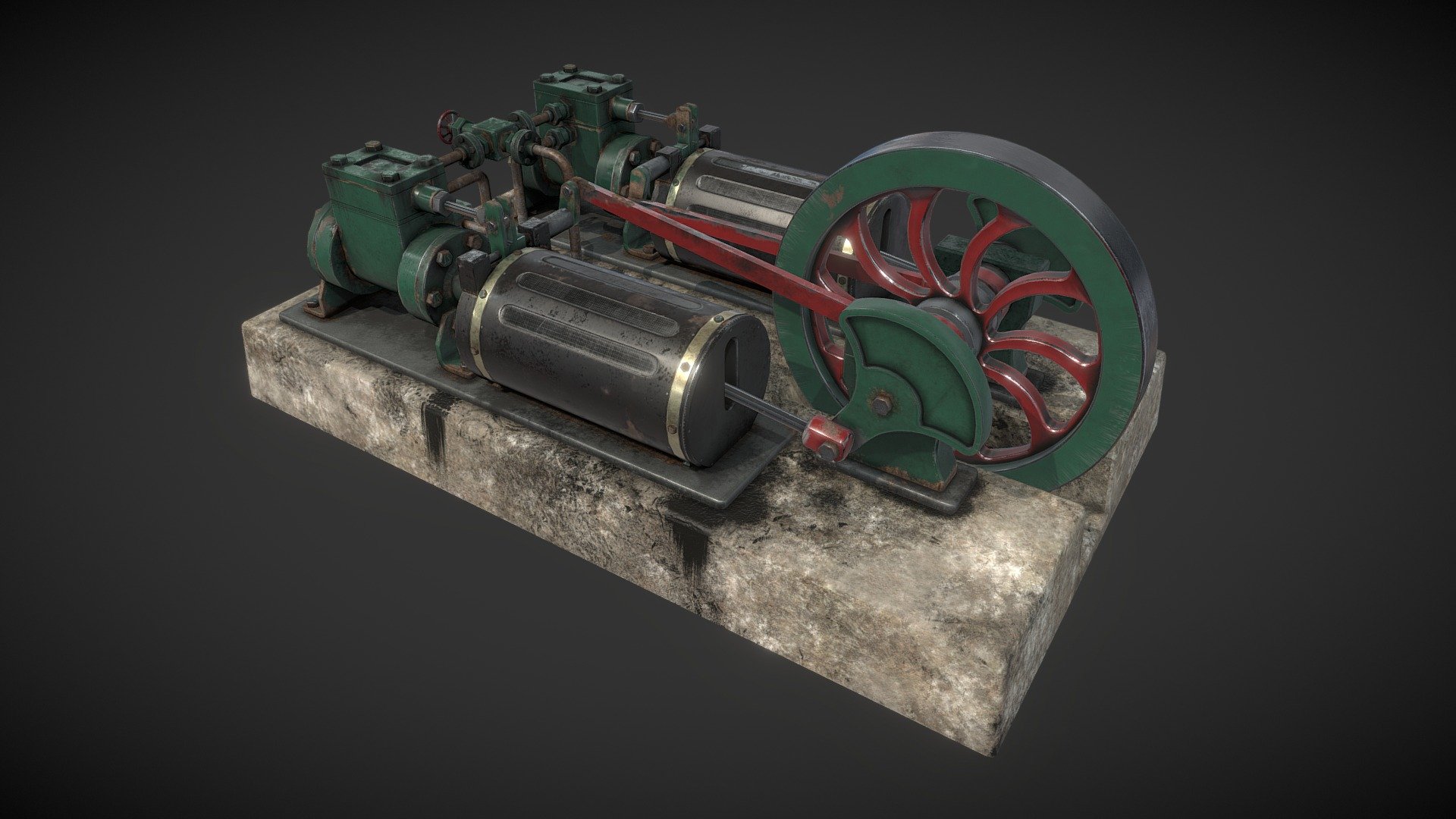 Twin Steam Engine - deep3dsea