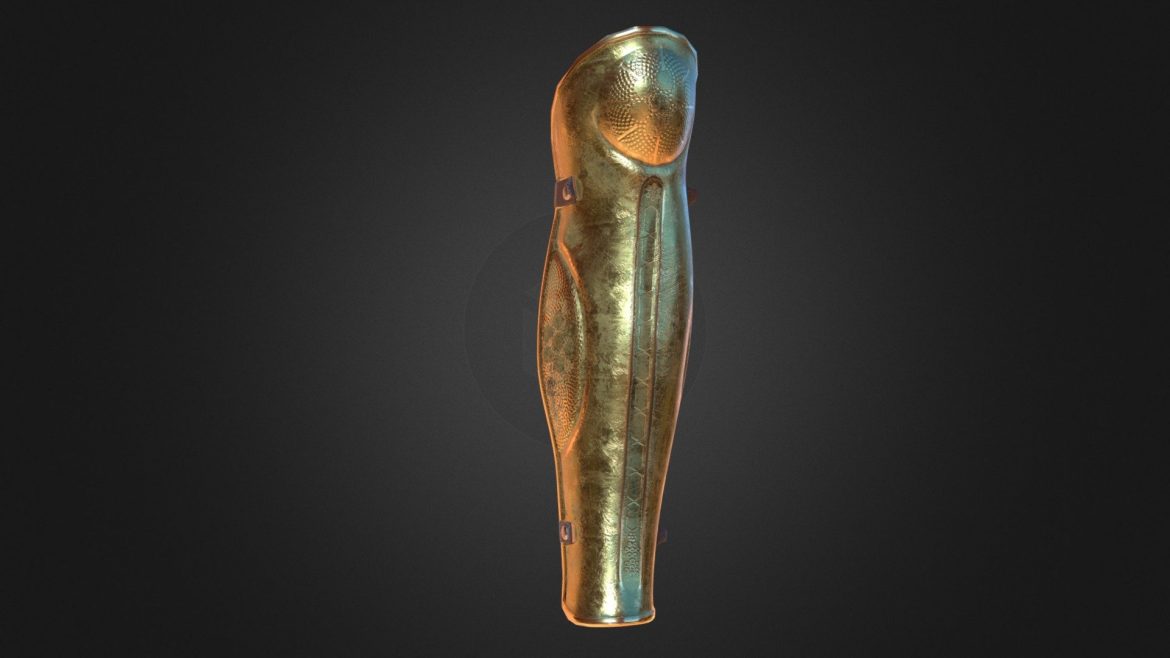 Ancient Greek warrior greeves - deep3dsea