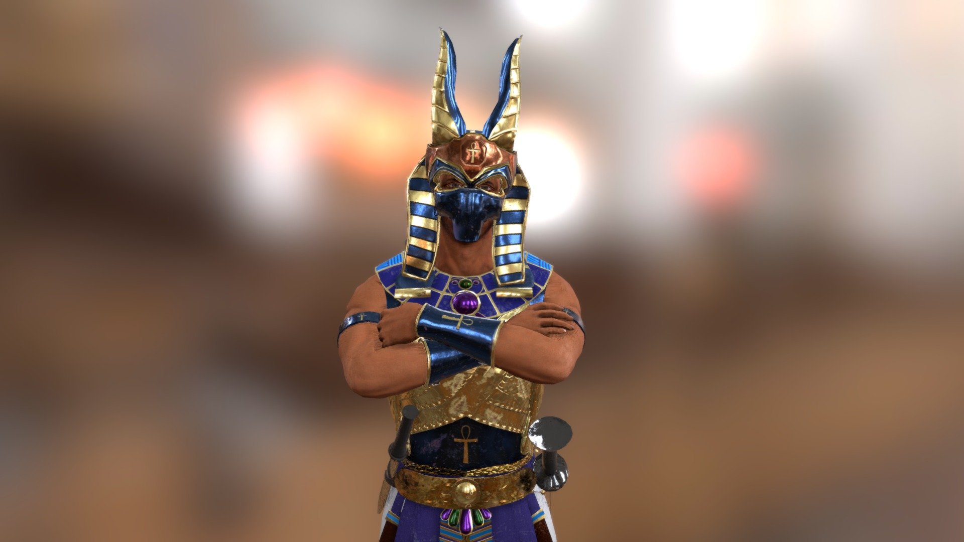 Anubis Warrior Pose1 - deep3dsea
