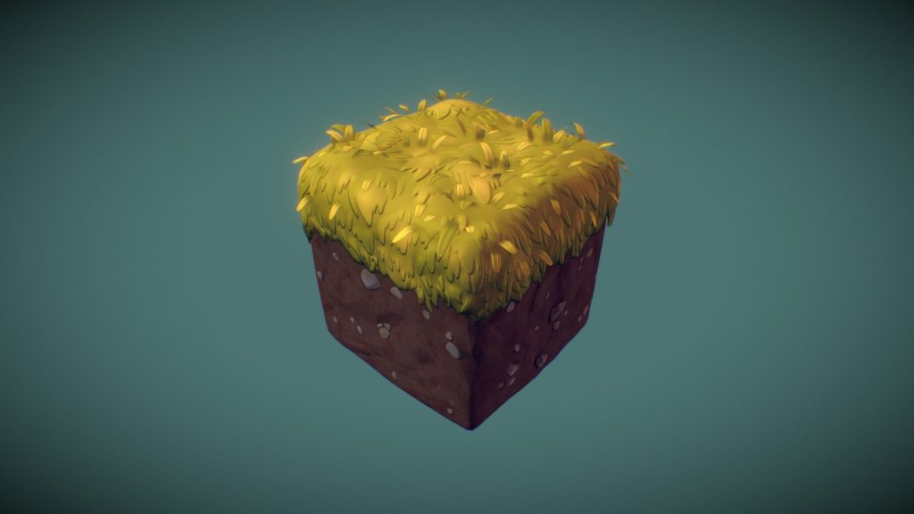 Dirt Cube - PBR Hand Painted Series - deep3dsea