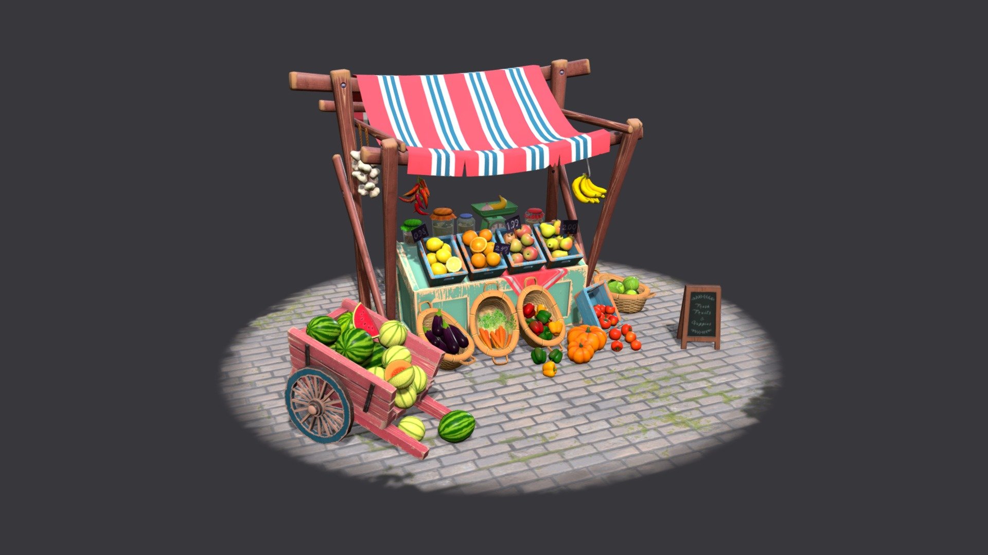 Farmer's Fruit Stall - deep3dsea