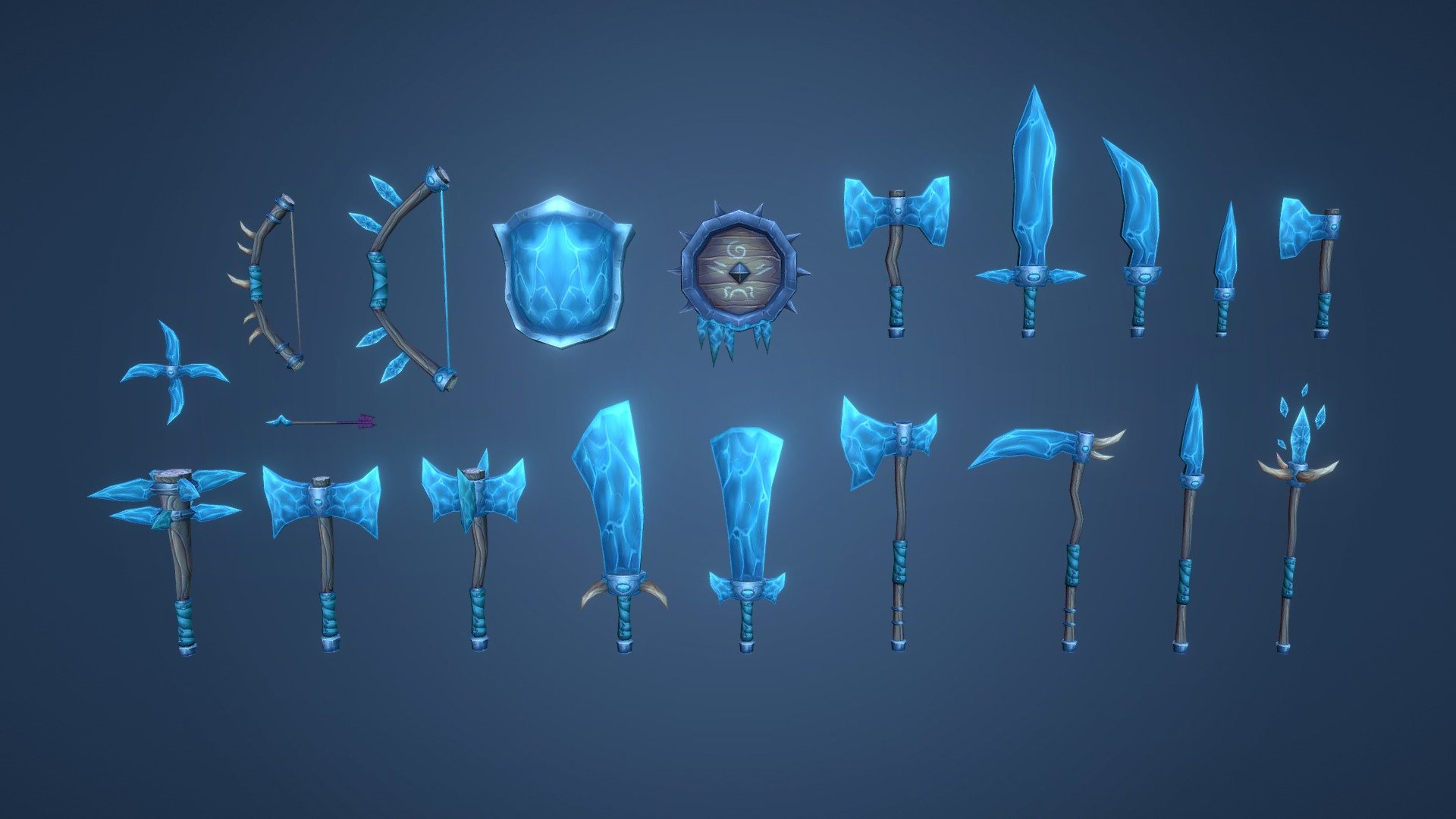 Frost Weapon Set - deep3dsea