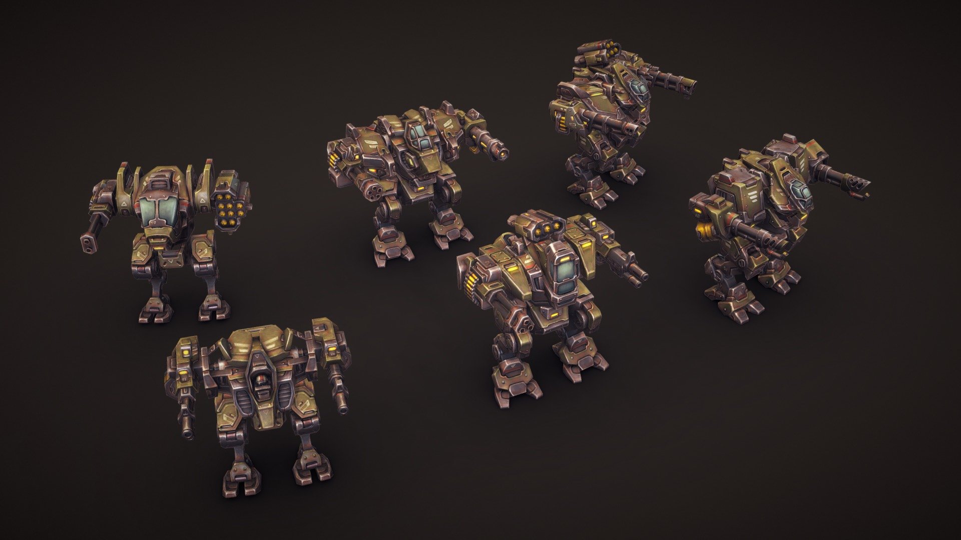 Download Mech Constructor: Light And Medium Robots 3D Model | Deep3DSea