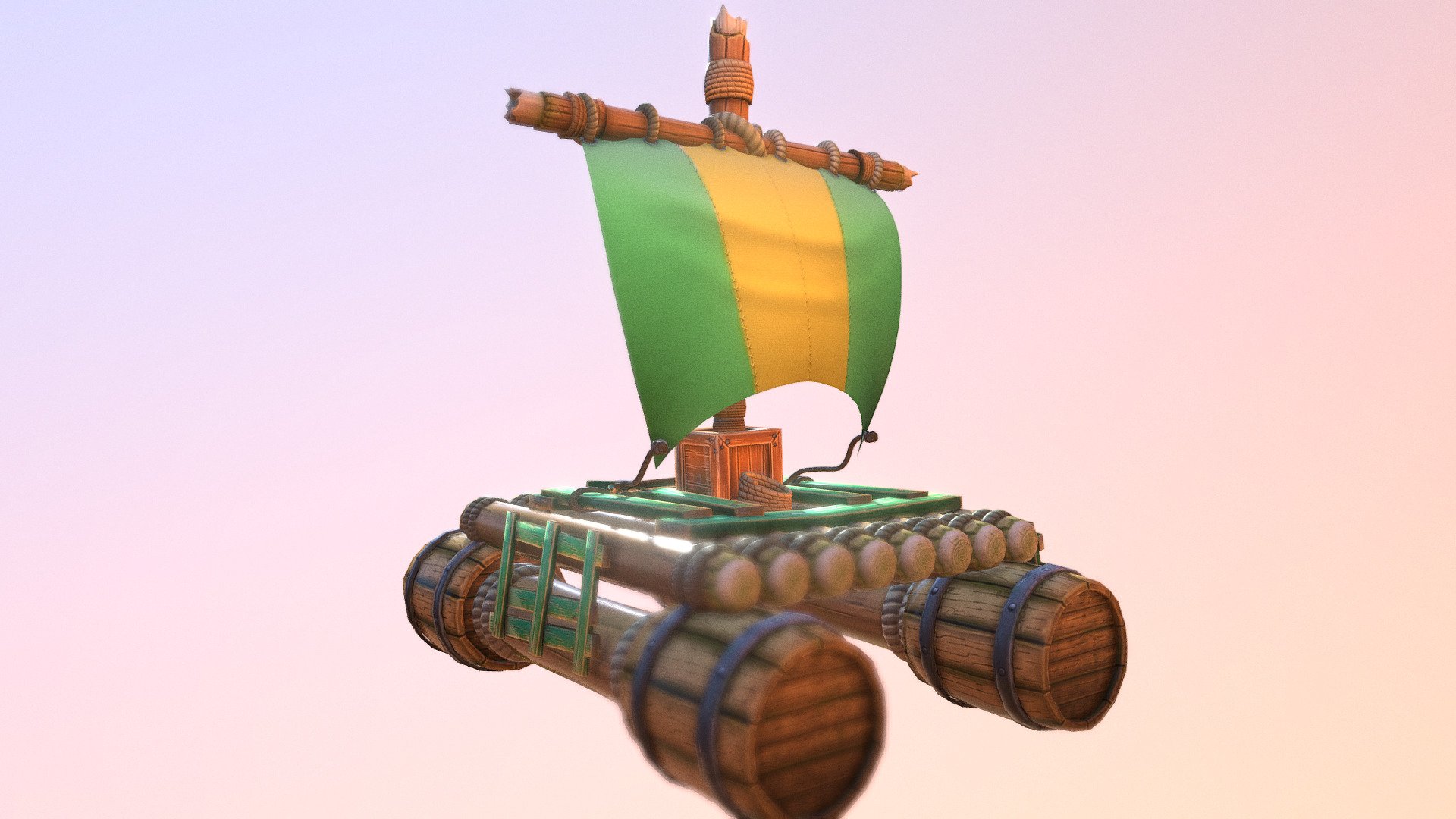 Raft Hand-Painted - deep3dsea