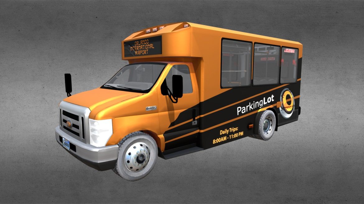 Download Shuttle Bus 3D Model | Deep3DSea