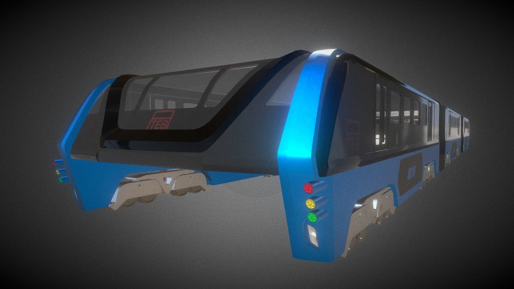 Download TEB transit elevated bus by Cordy 3D Model | deep3dsea