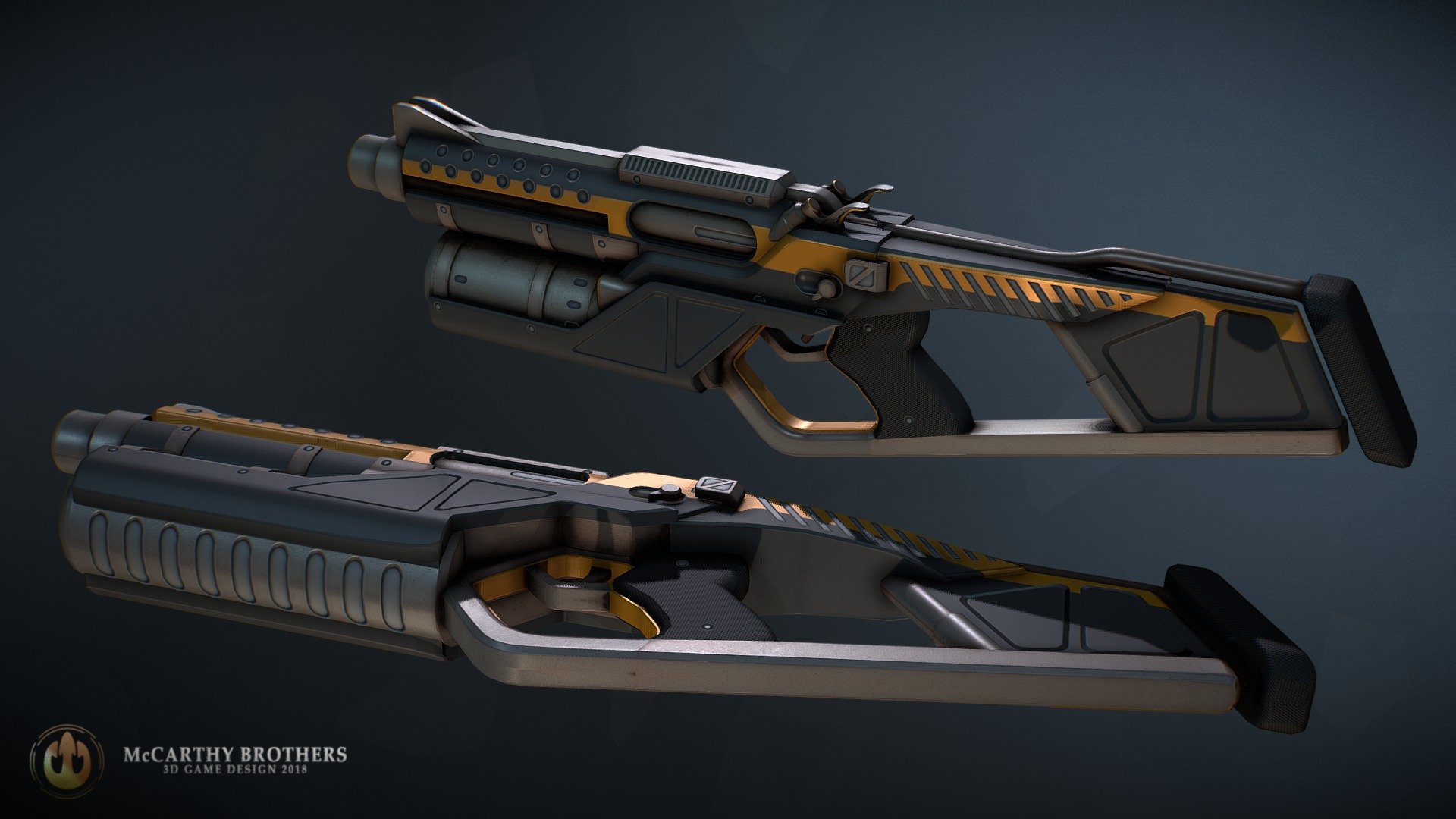 Twin Hammer Shotgun Pistols - deep3dsea