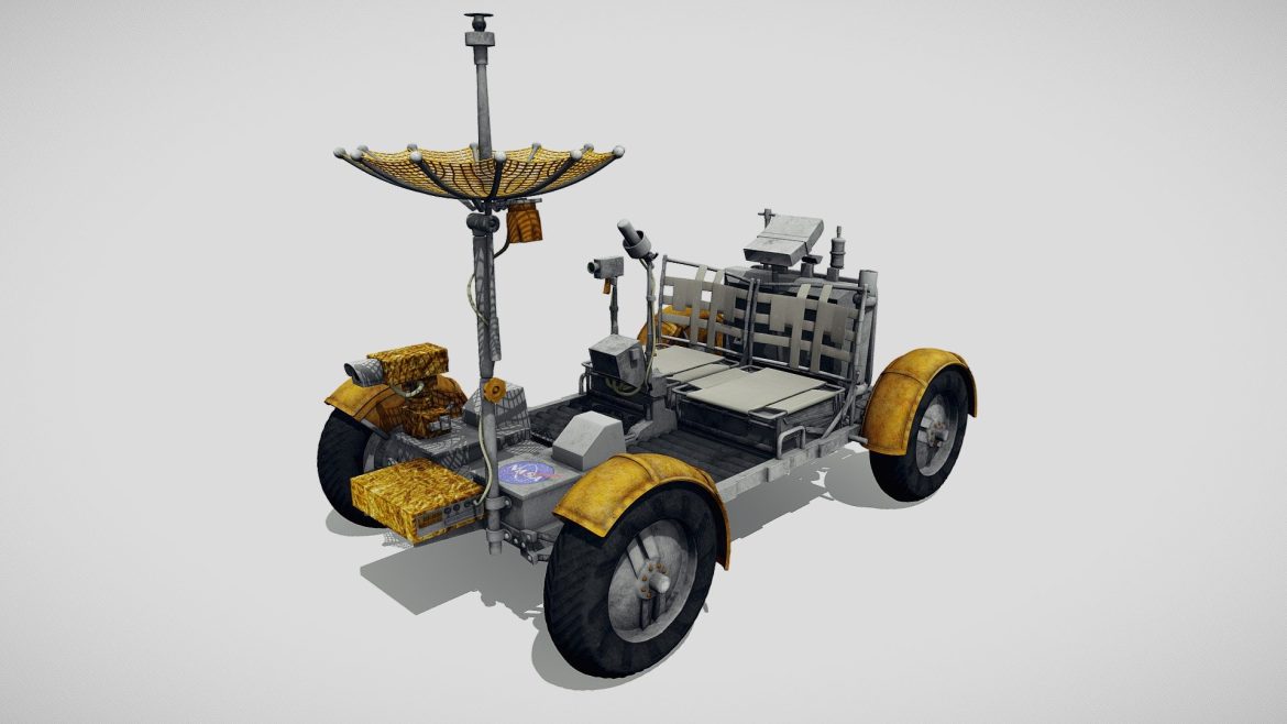 Download Apollo Lunar Rover Moon Car 3D Model | Deep3DSea