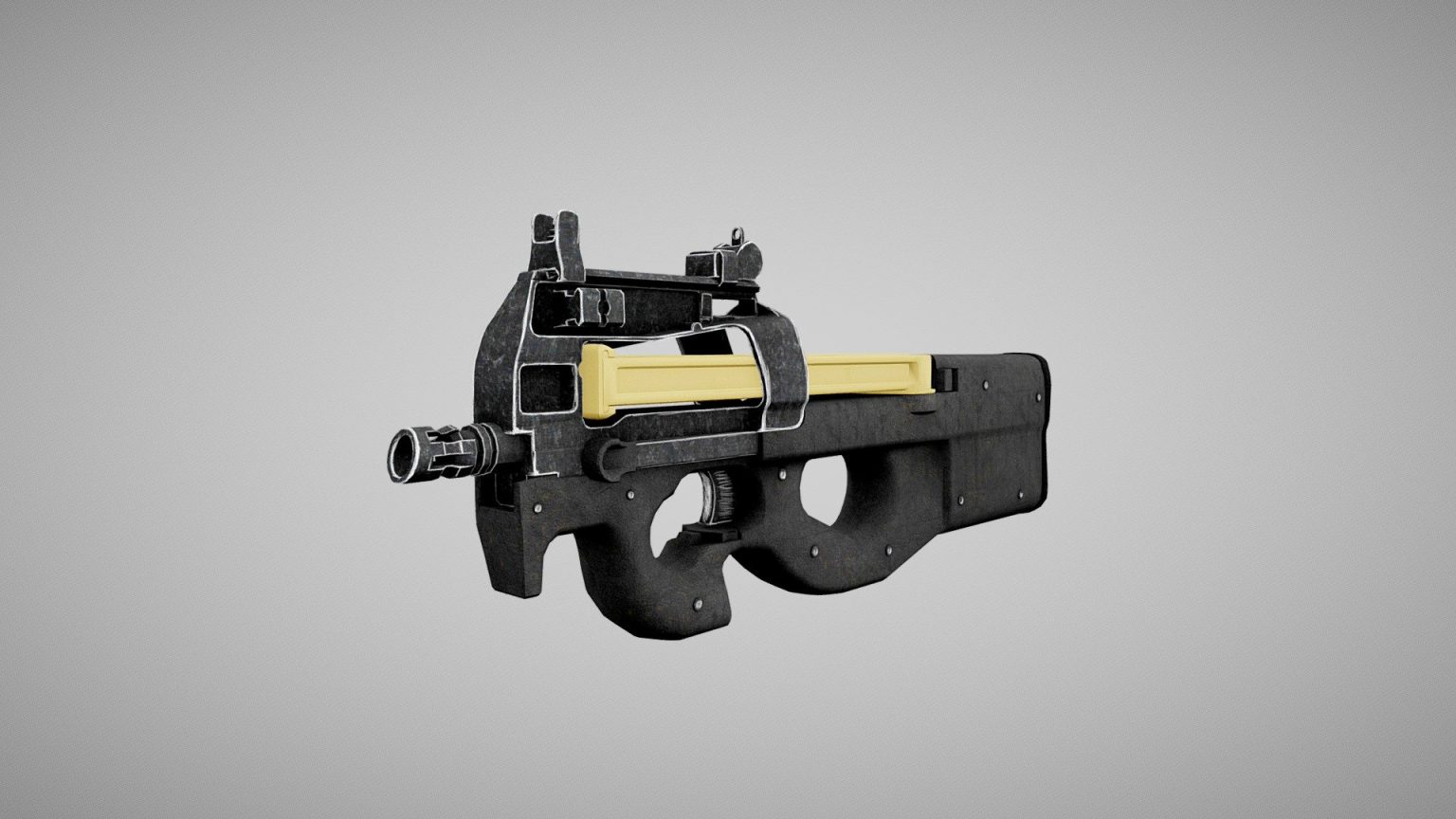 FN P90 submachine gun - deep3dsea