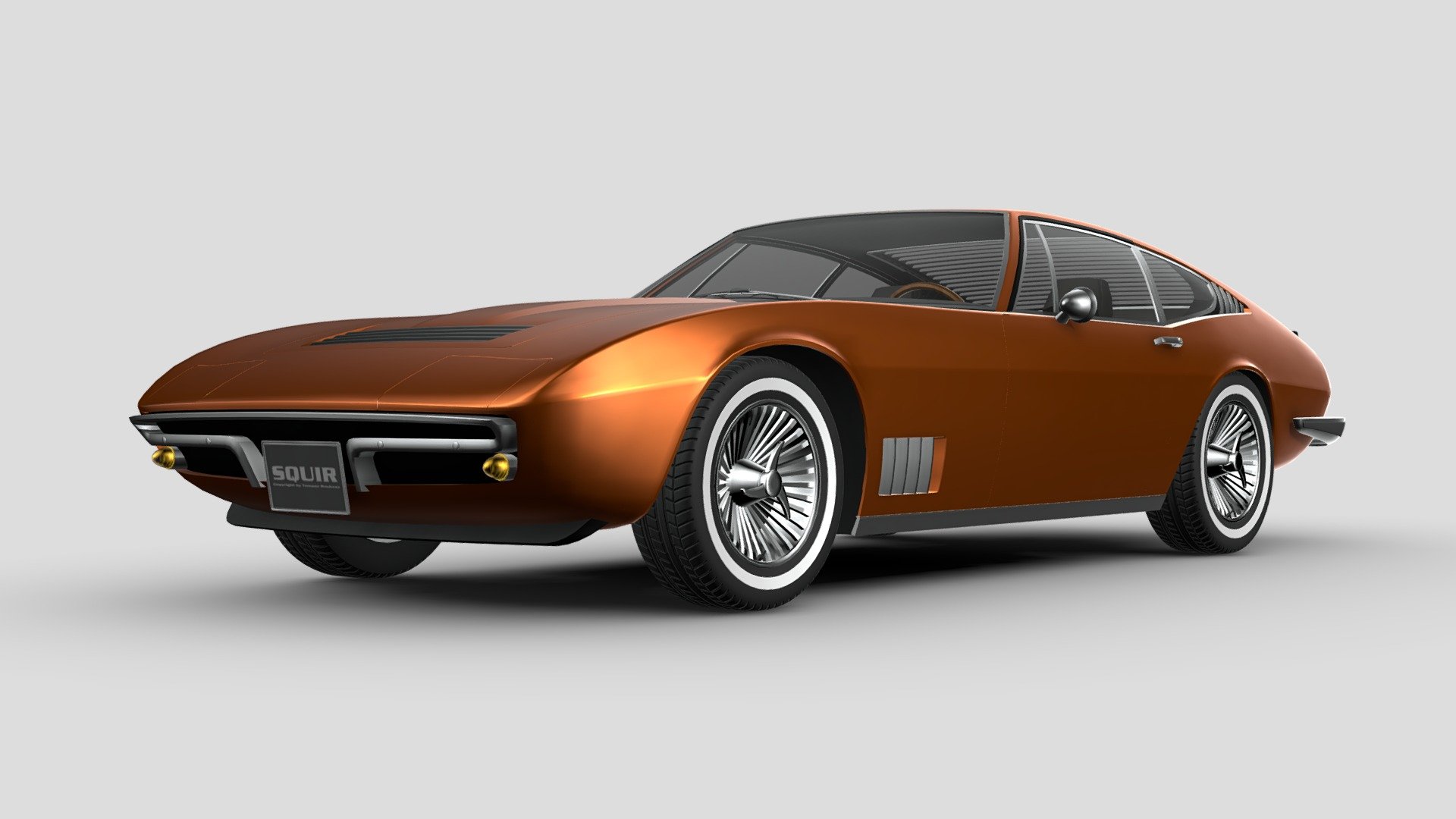 Generic Italian Classic Supercar 1970 - deep3dsea