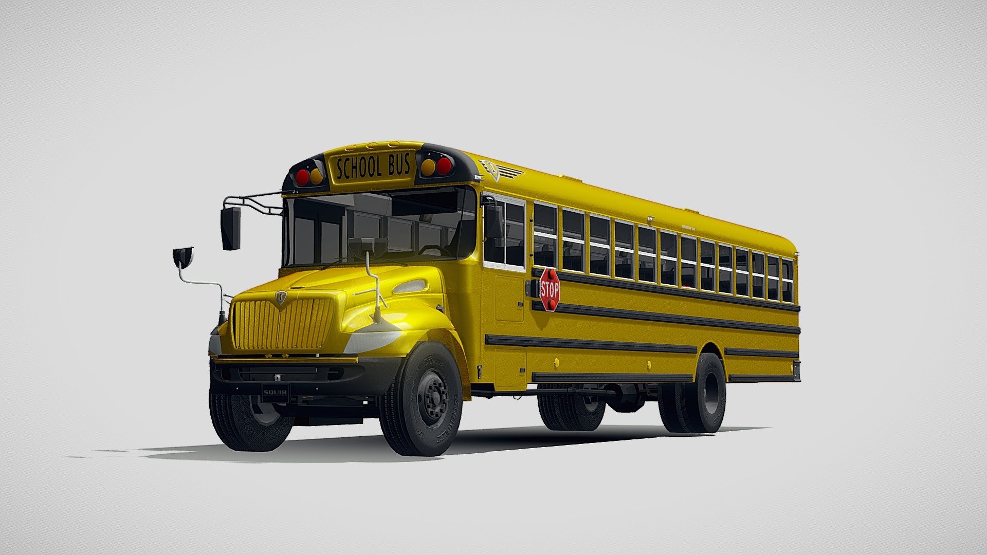 HQ LowPoly IC CE Series Schoolbus 2015 - deep3dsea