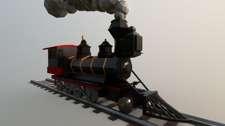 Low Poly Train - deep3dsea