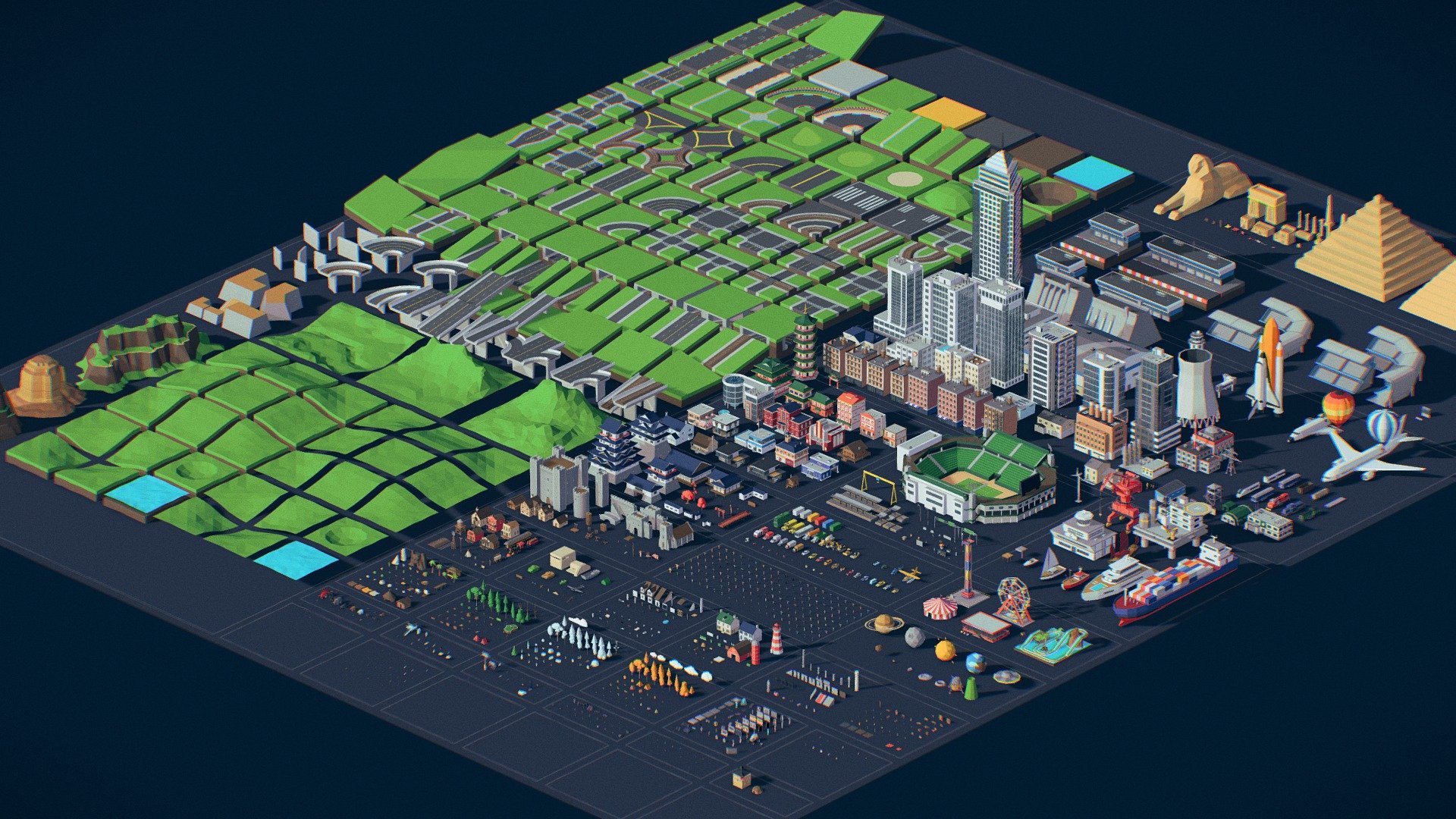 Low Poly Ultimate Asset Pack - deep3dsea