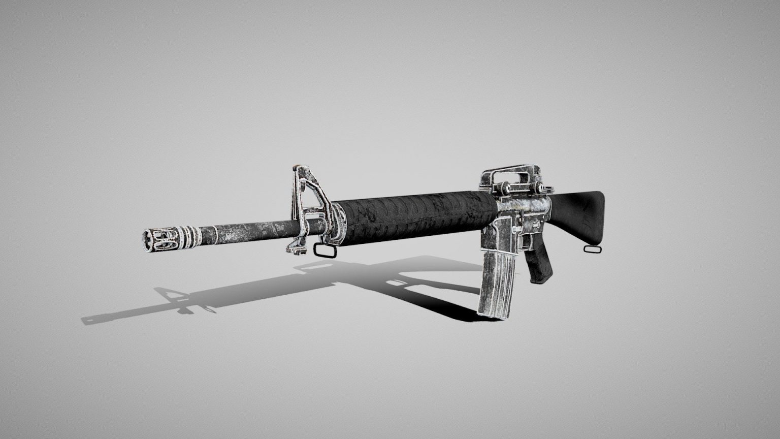M16 A4 rifle - deep3dsea