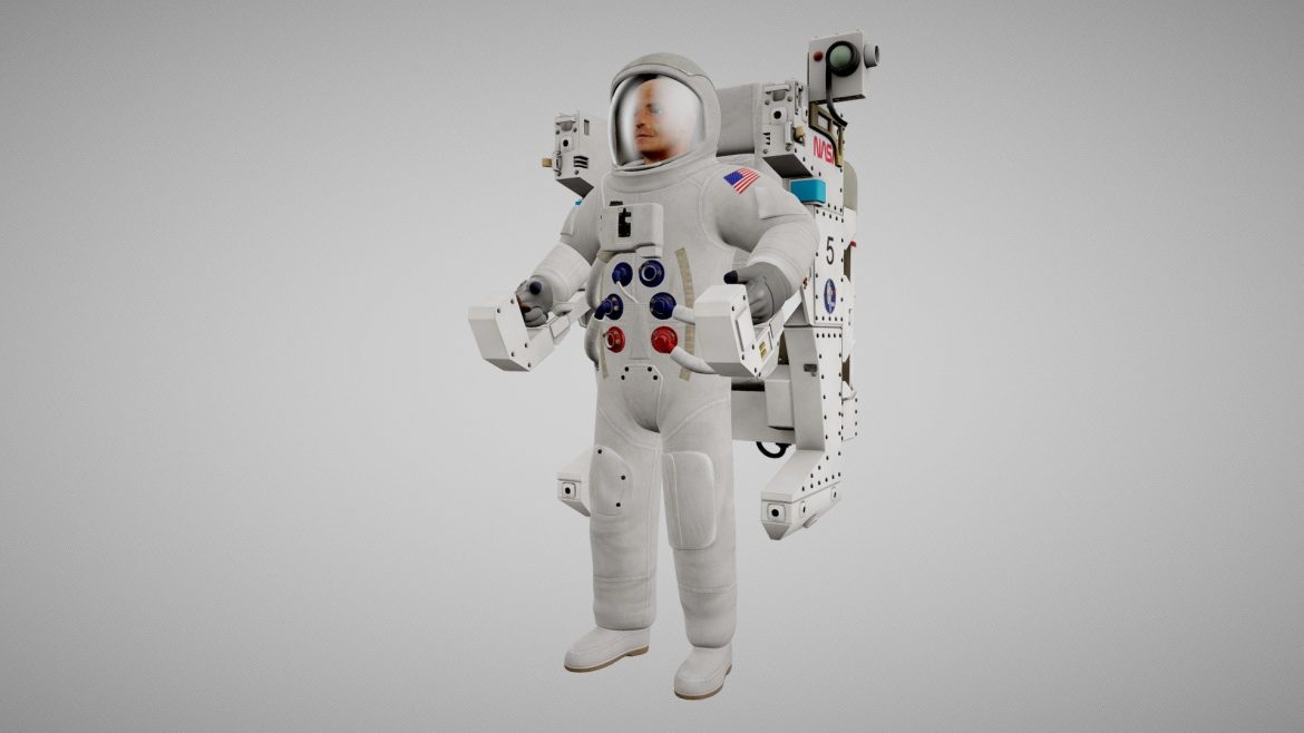 NASA MMU Astronaut with backpack - deep3dsea