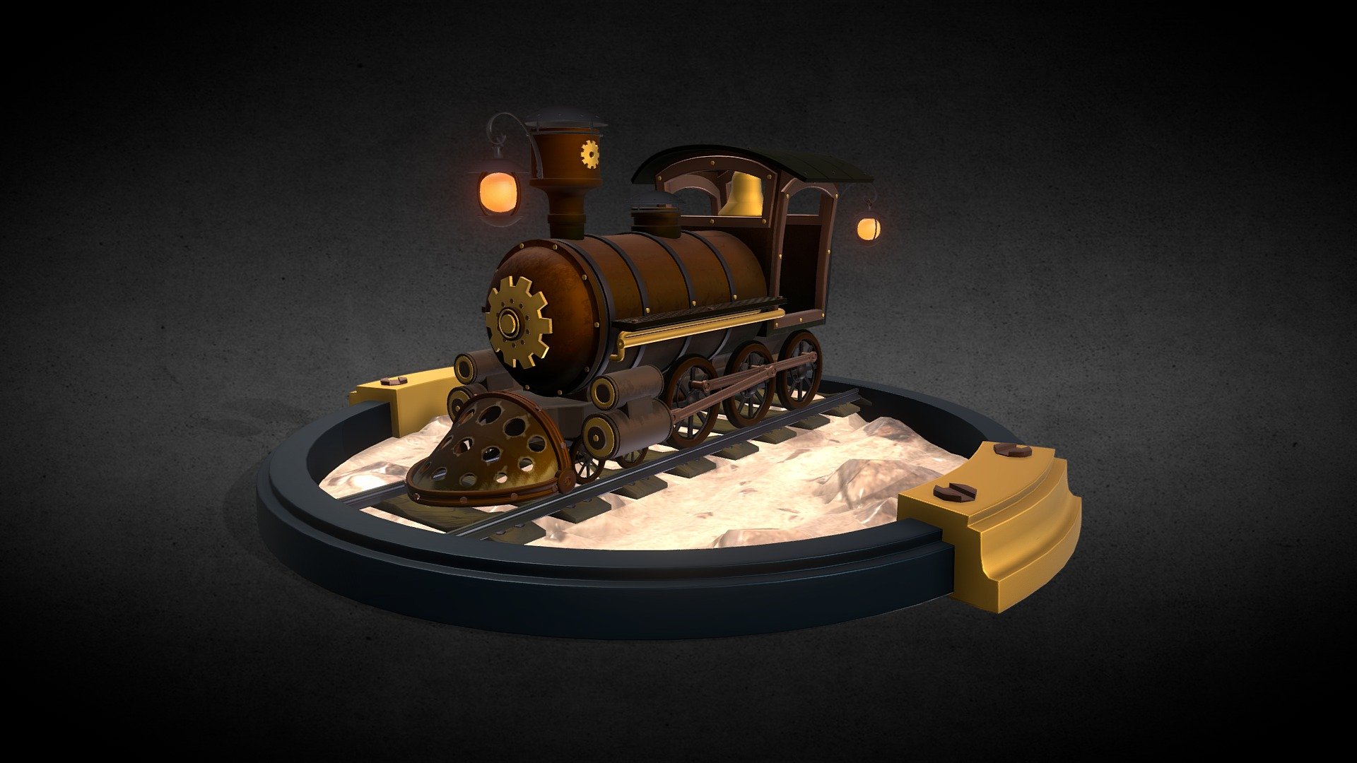 Steampunk Train - deep3dsea