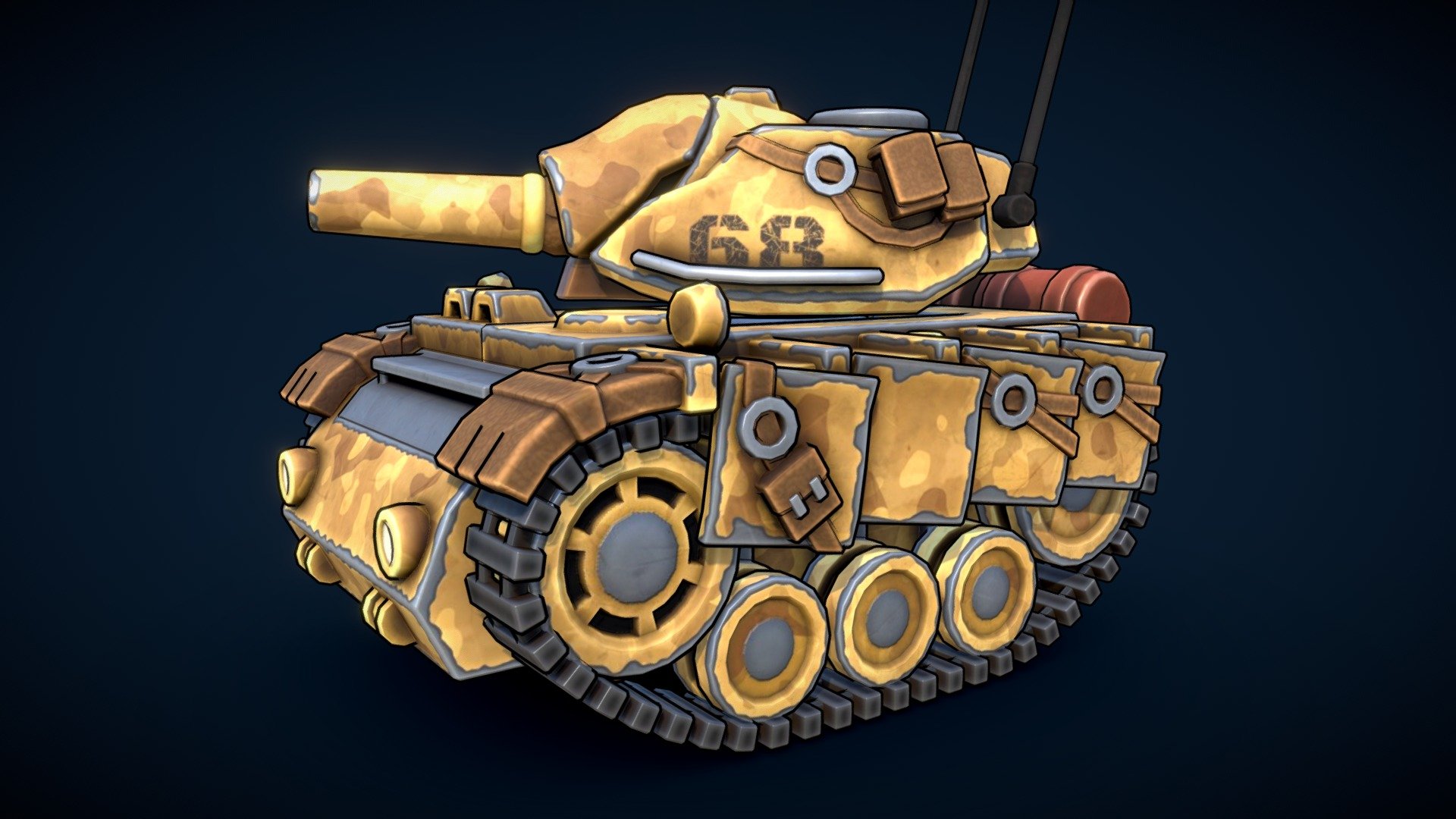 Stylized Desert Tank - deep3dsea