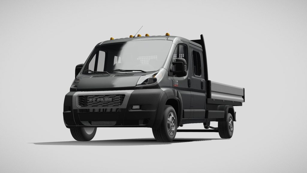 Download Ram Promaster Cargo Crew Cab Truck 2020 3D Model | deep3dsea