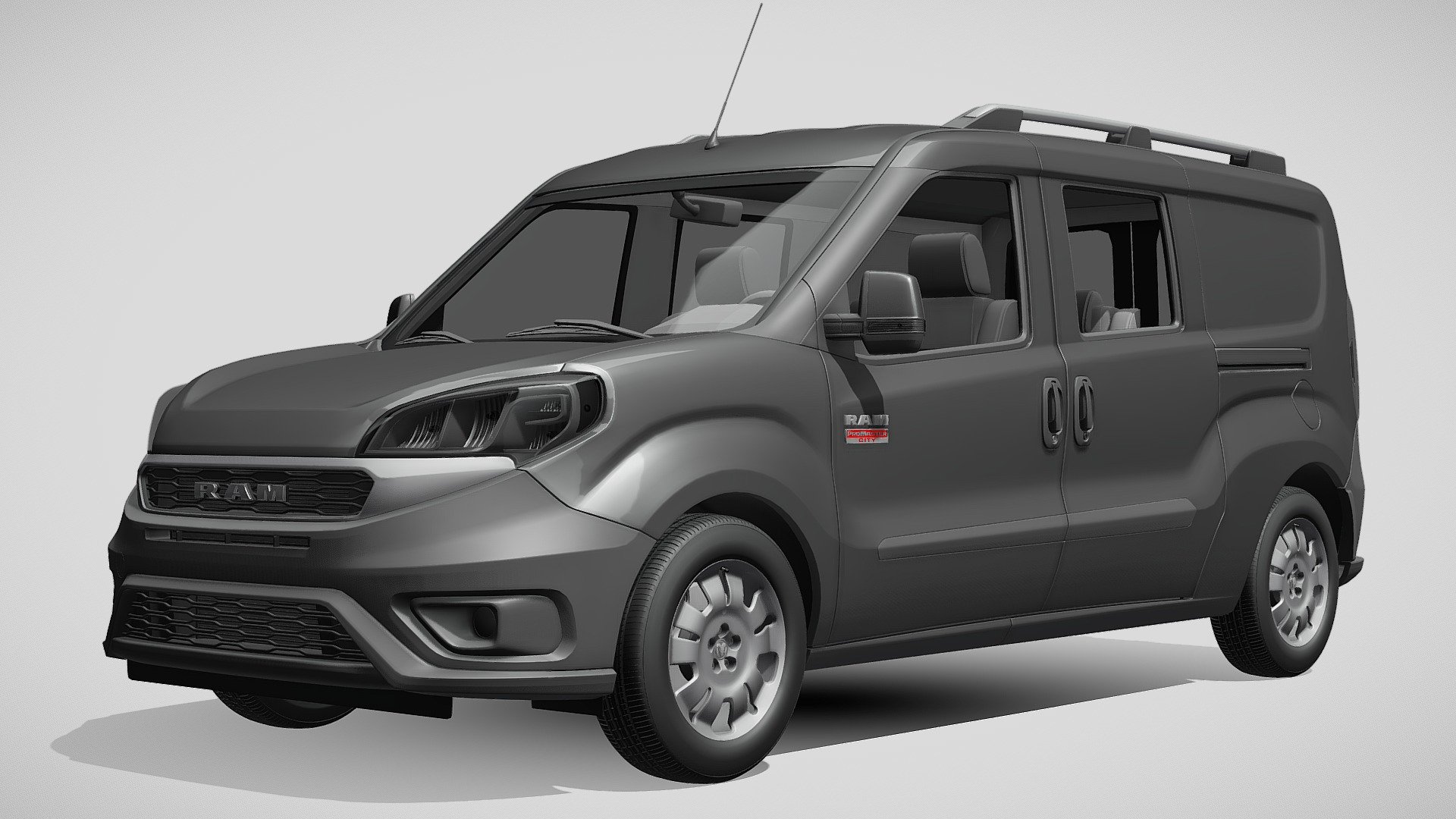 Download Ram ProMaster City Wagon 2019 3D Model | deep3dsea