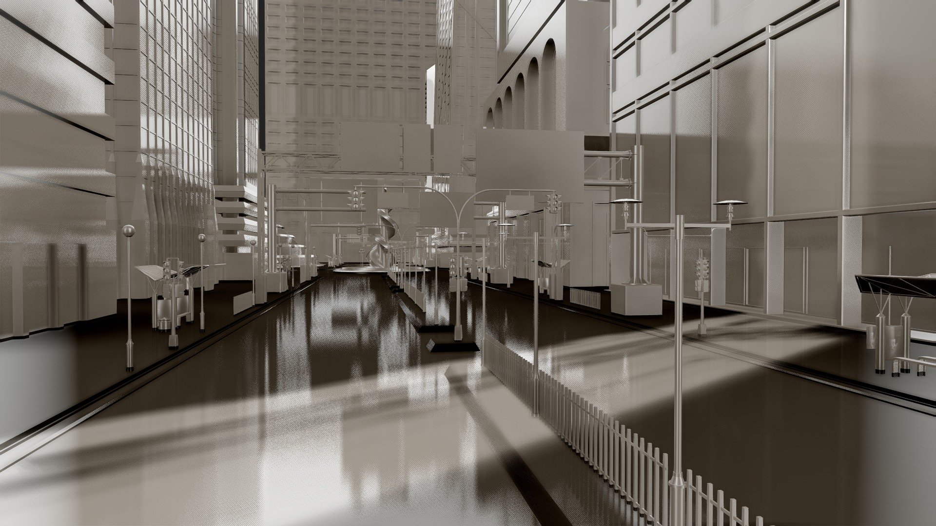 3D City Intersection - deep3dsea