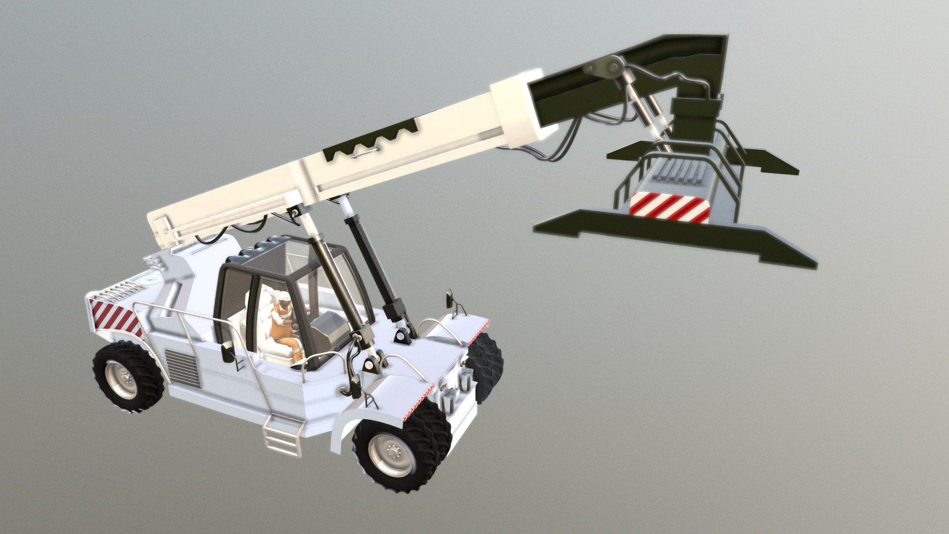 Download Container Forklift 3D Model | deep3dsea