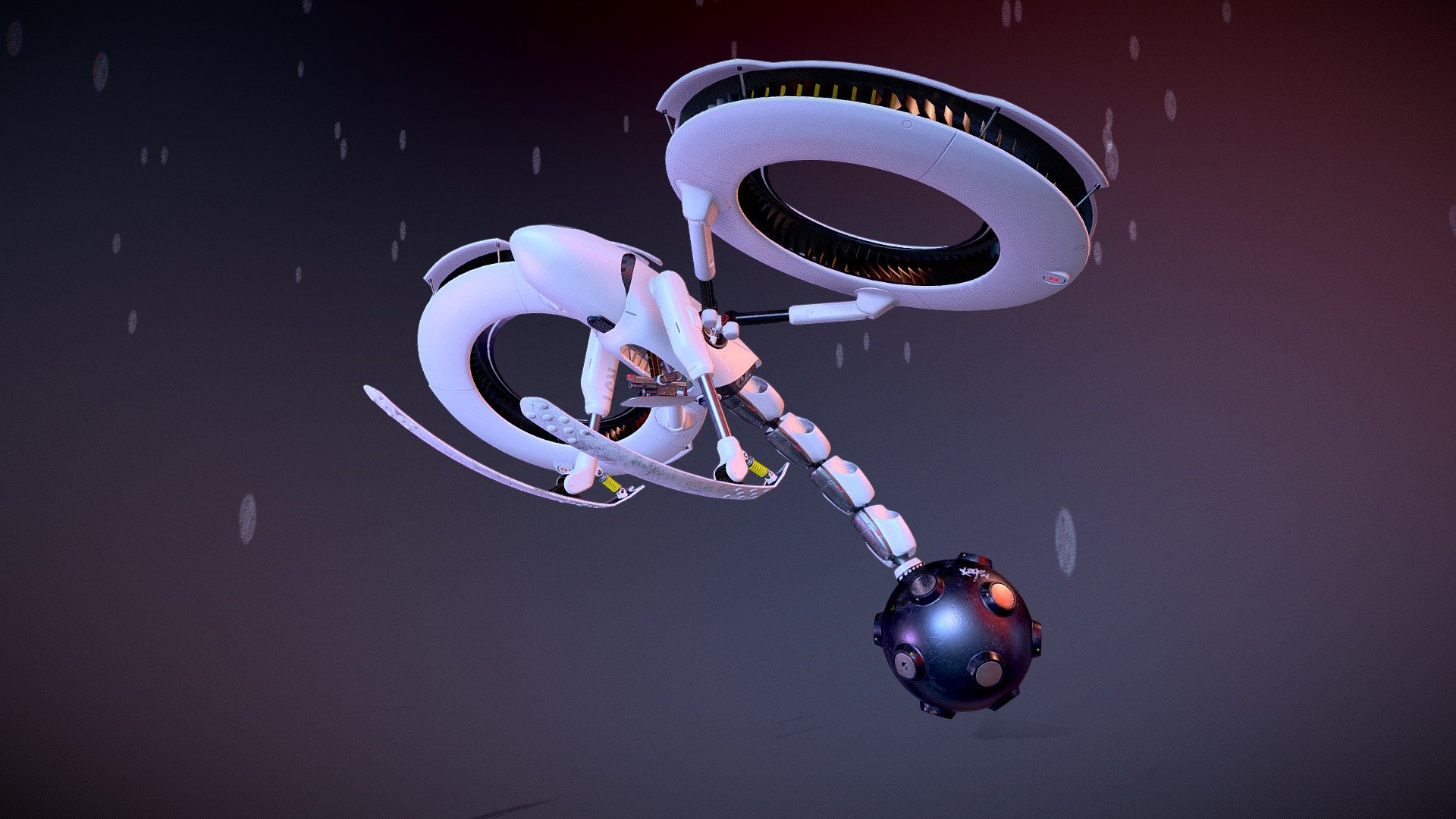 Download DESTRKT Sci-Fi Drone Mech 3D Model | deep3dsea