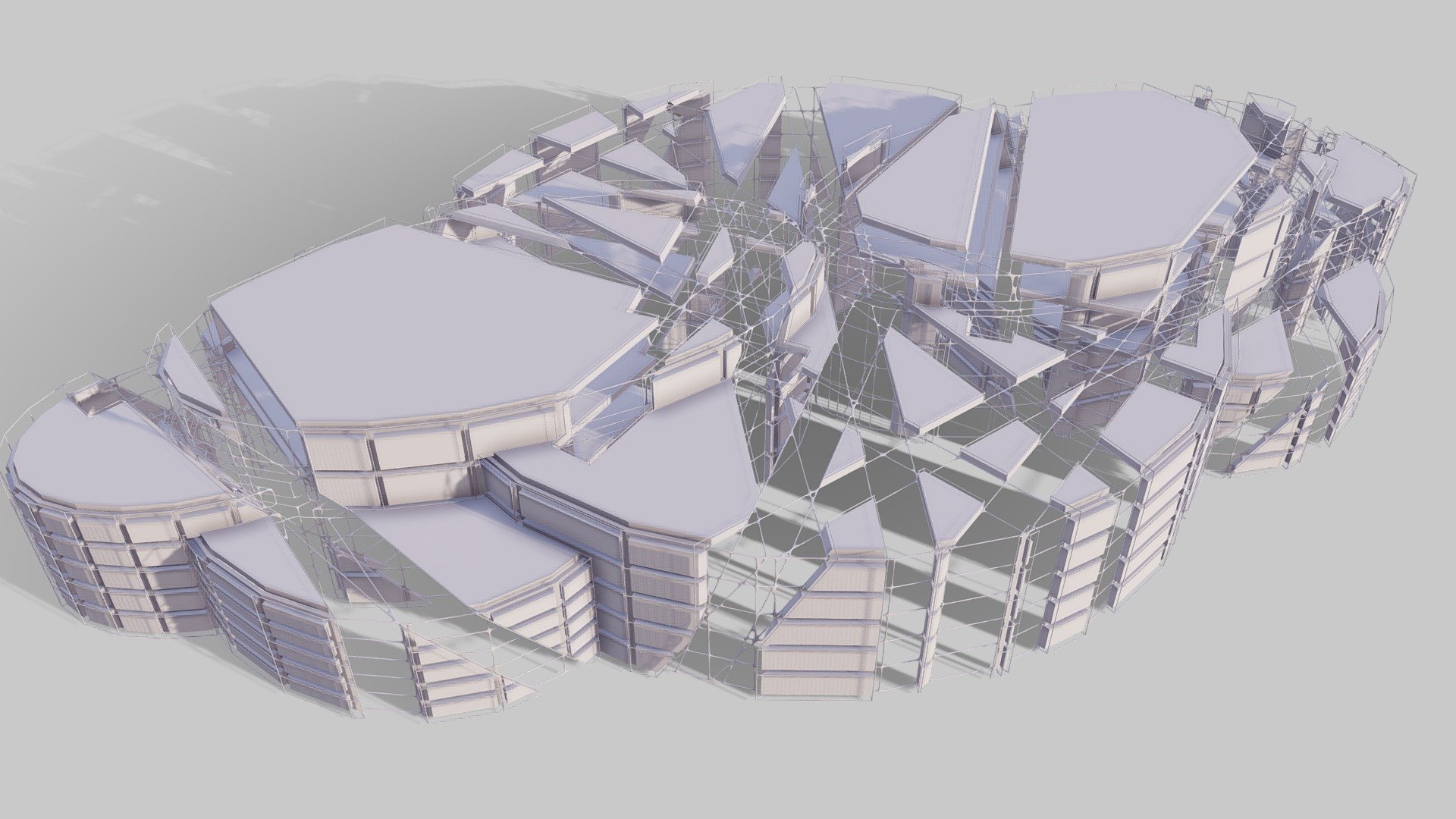 Futuristic Architectural Dome Interior 13 - deep3dsea