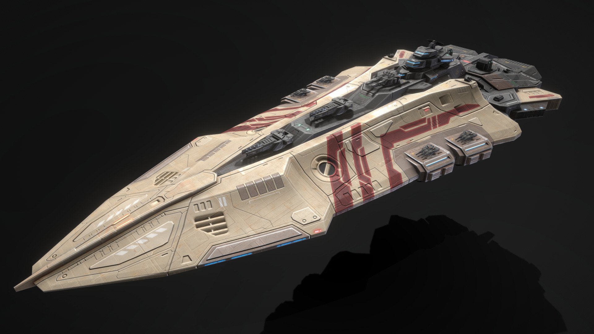 Helicon Corp Haydron Class Battlehip - deep3dsea