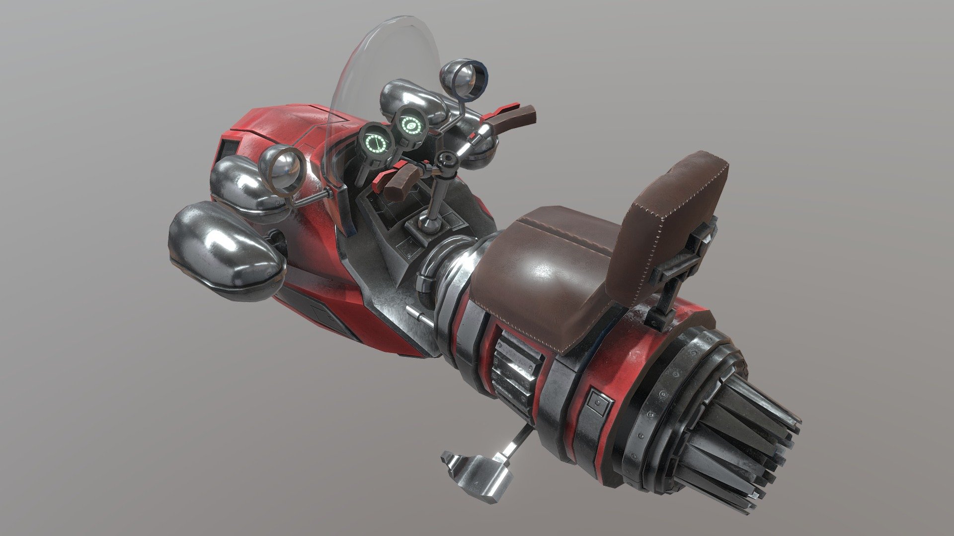 Retro Hoverbike - deep3dsea
