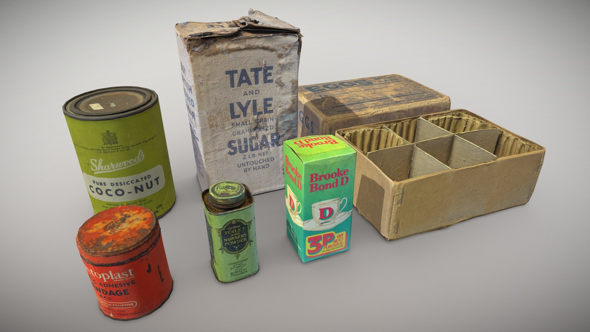 Vintage Food & Containers Collection - deep3dsea