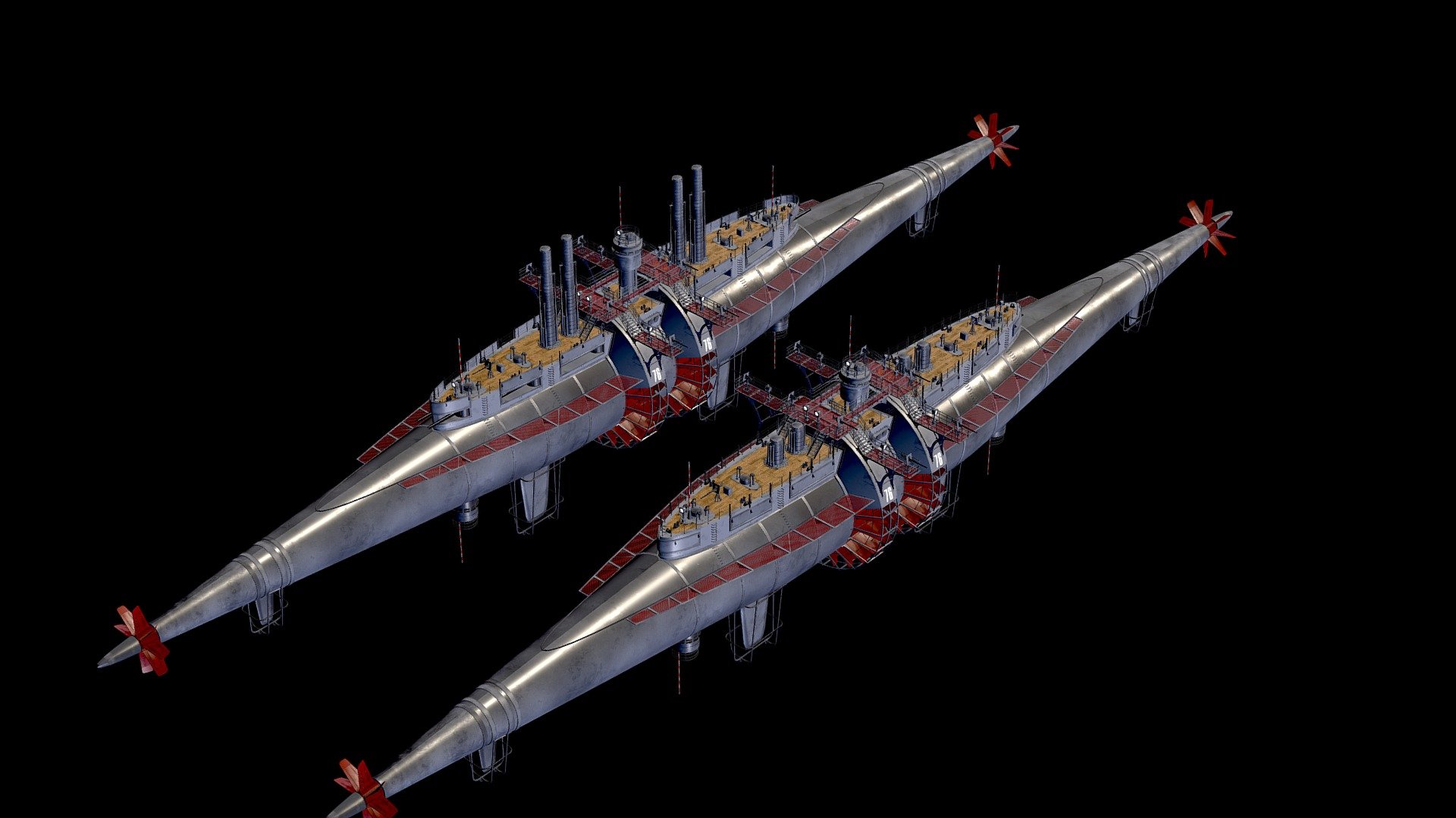 Winans Cigar Steamer Submarine - deep3dsea