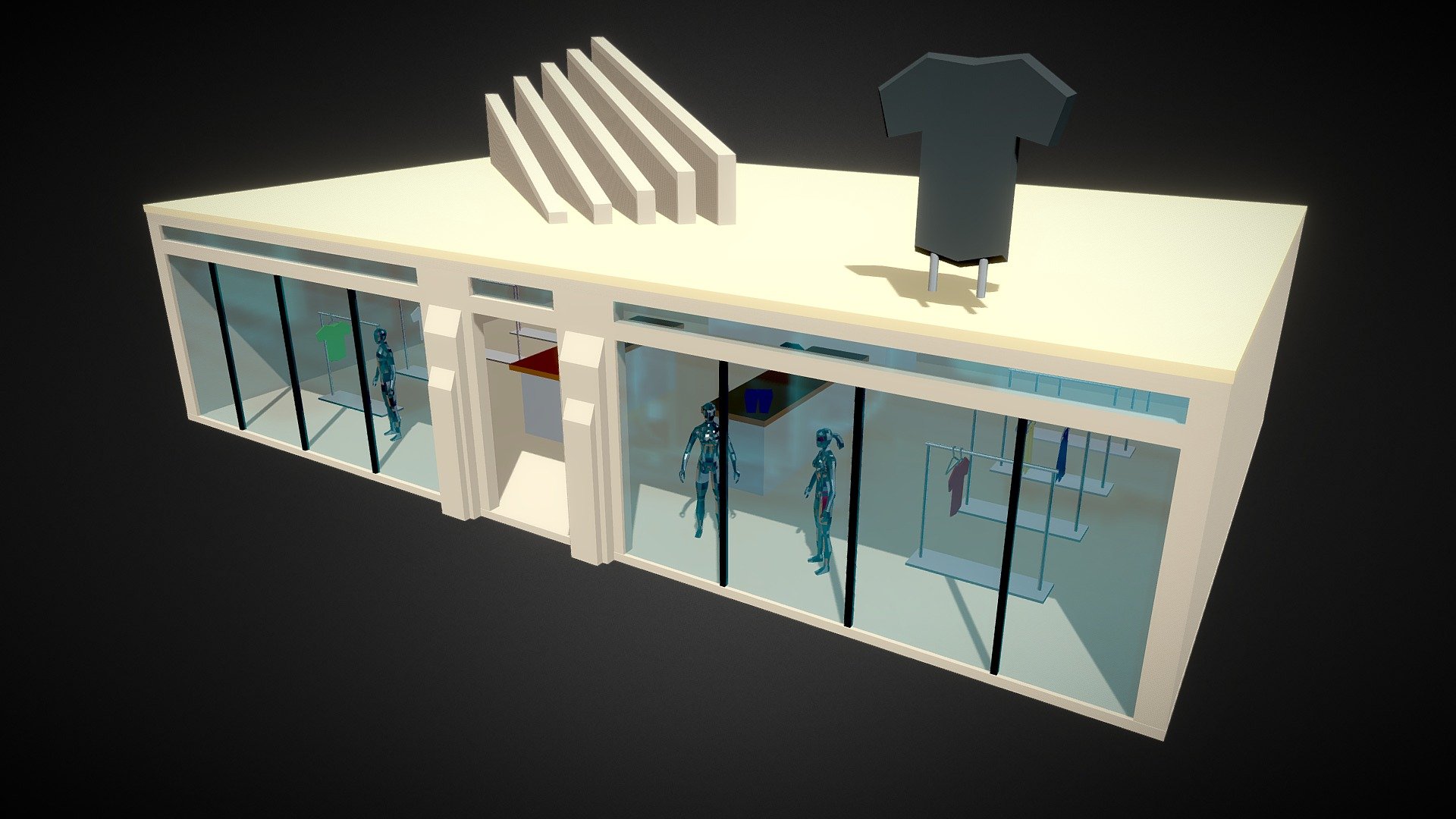 Clothing Store (Low Poly Style) - deep3dsea